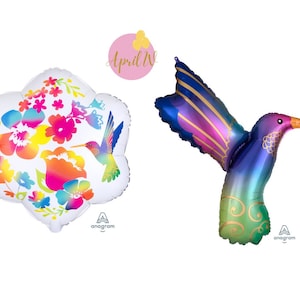 36'' HUMMING BIRD Balloon| humming Bird Decor| humming Bird Party ...