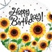 Happy Birthday Sunflowers Balloon Birthday Sunflower Balloon | Etsy