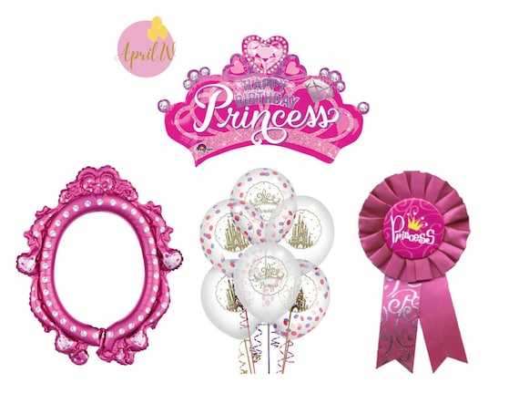 12'' Disney Princess Confetti Balloon Set Princess | Etsy
