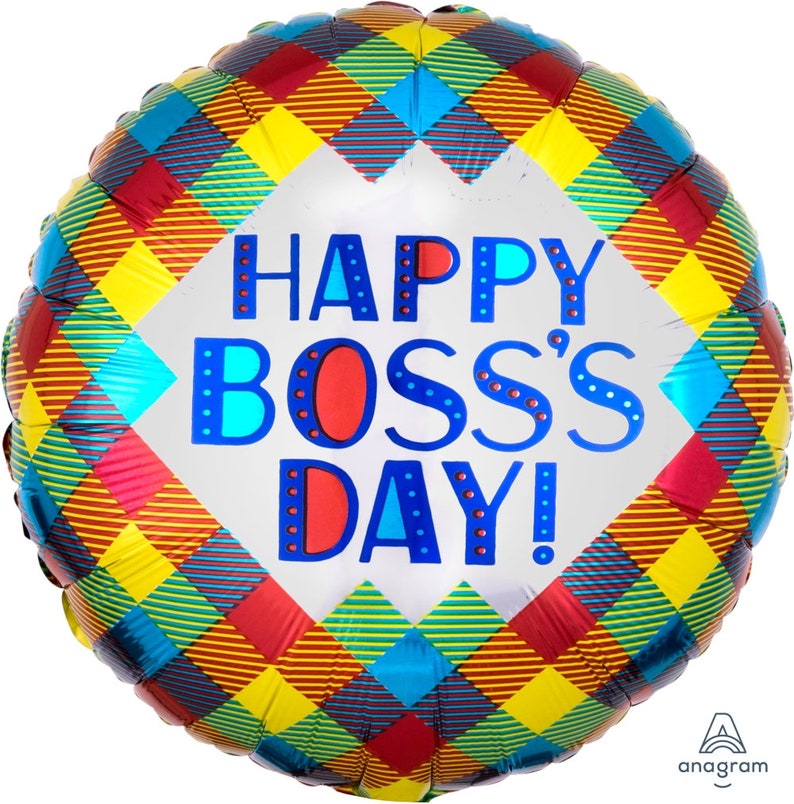 18'' HAPPY BOSS'S DAY Foil Balloon| Happy Boss Day Balloon| Boss Day ...