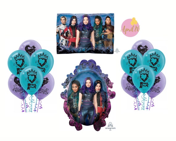31'' Descendants 3 Balloon Descendants Latex Balloon - Etsy