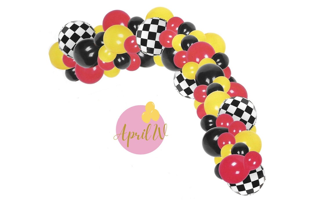 Casino Balloon Garland| Checkered Balloon Garland| Game Night Balloon ...