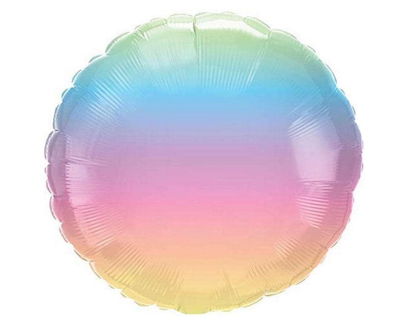 18'' OMBRE ROUND BALLOON| Ombre Microfoil Balloon| Ombre Mylar Balloon ...