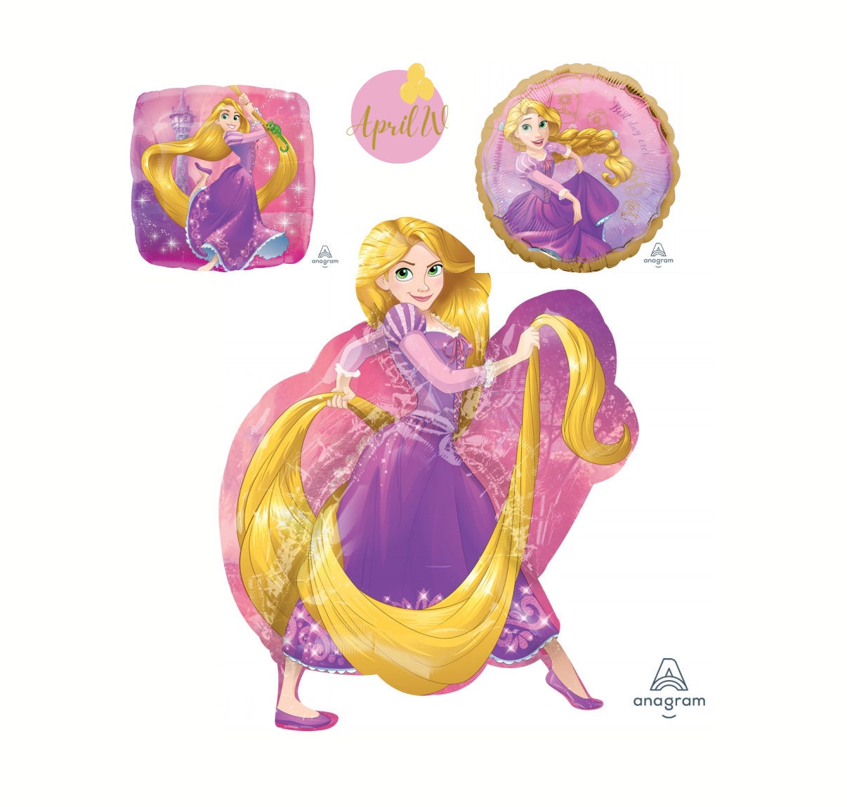 31'' Rapunzel Foil Balloon| Tangled Foil Balloon| Rapunzel Party Decor ...