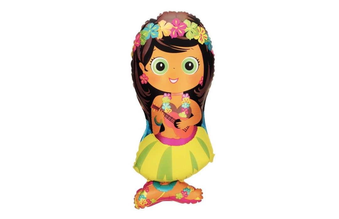 28'' Hula Girl Balloon| Hula Girl Foil Balloon| Luau Balloon| Luau ...