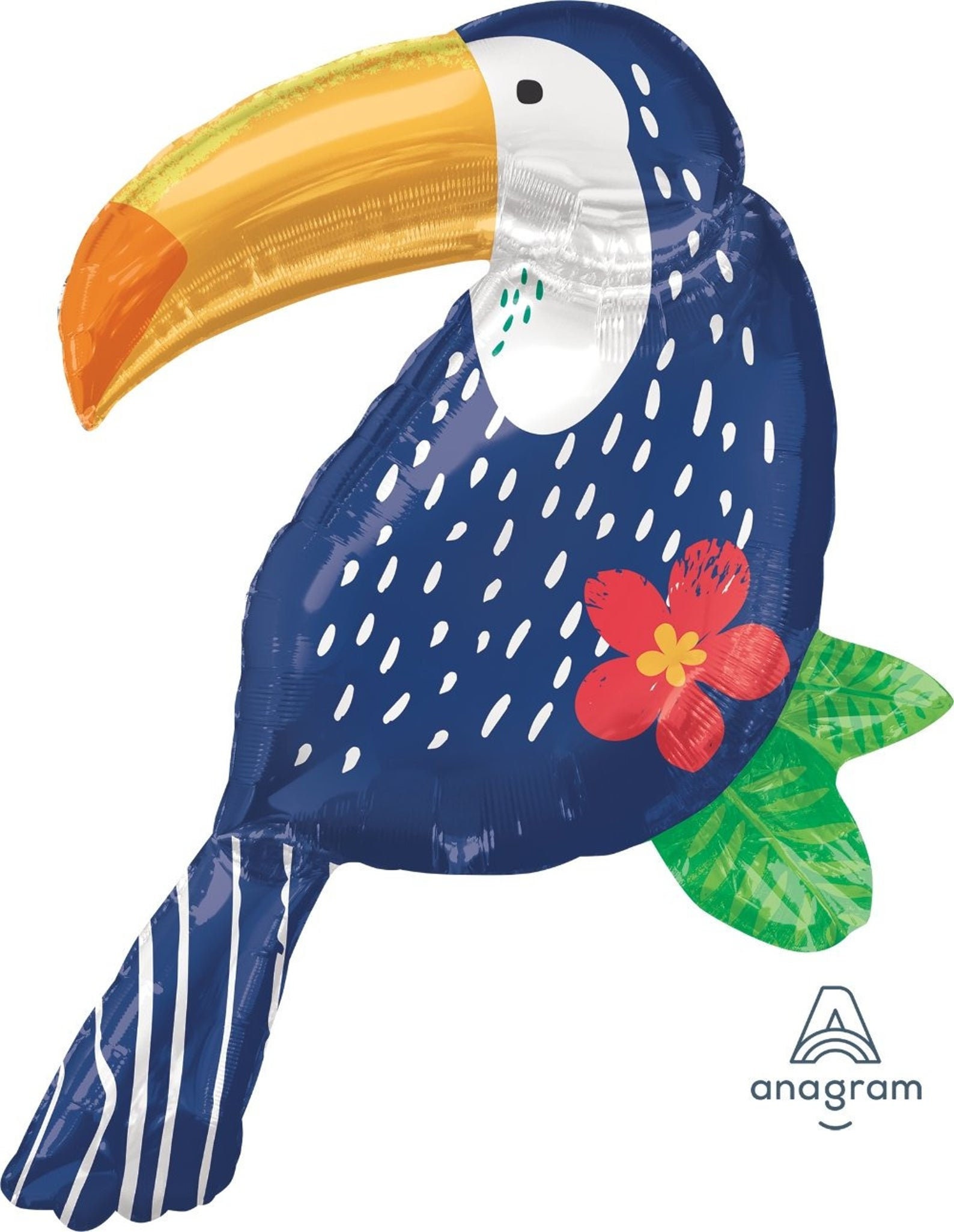 37'' JUMBO TROPICAL TOUCAN Bird| luau Foil Balloons| Tiki Time Balloon ...