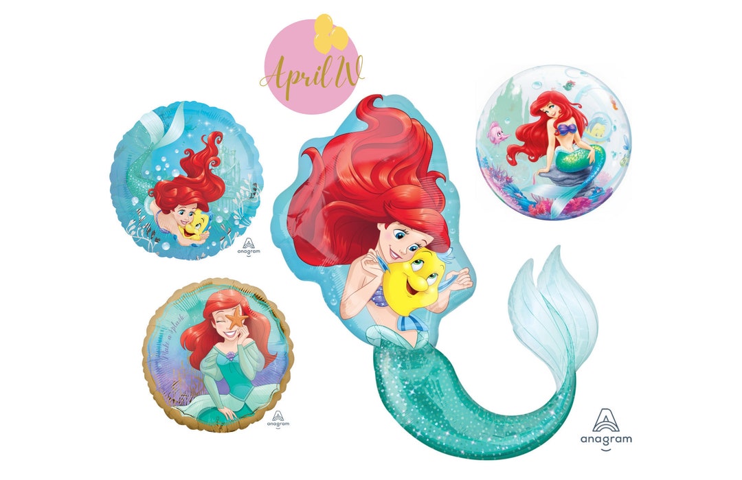Princess Ariel Balloon| Princess Ariel Foil Balloon| Little Mermaid ...