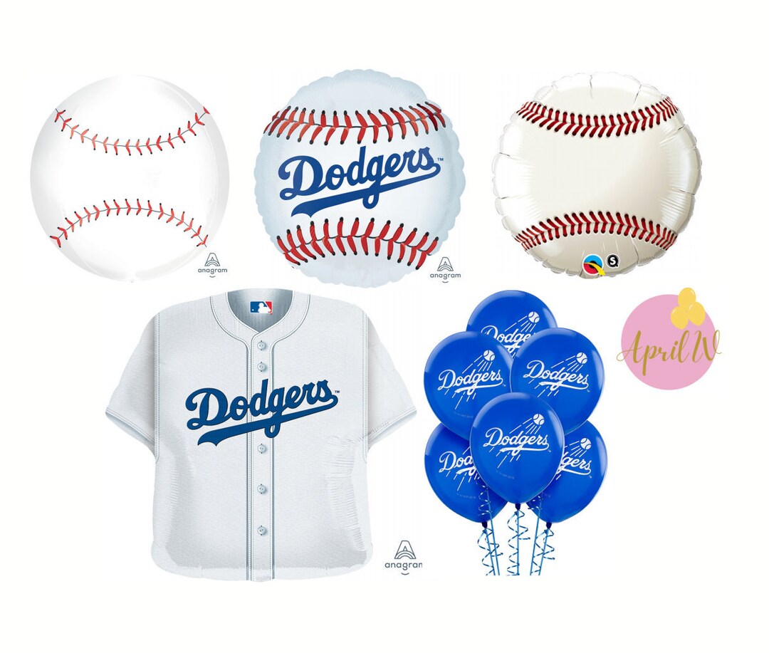 24'' LA DODGERS JERSEY Balloon| 18'' Dodgers Baseball Balloon| Dodgers ...