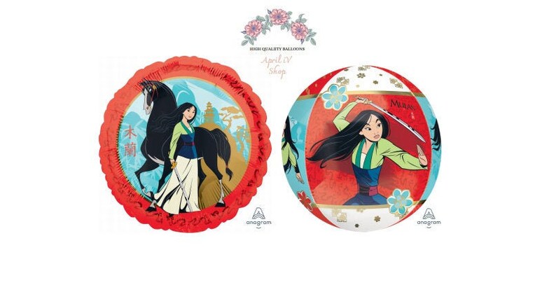 18'' Mulan Round Foil Balloon 16'' MULAN ORBZ - Etsy