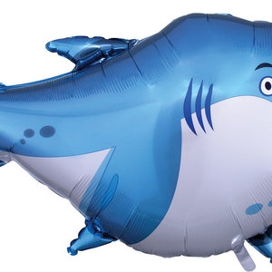 Shark Balloons| Shark Foil Balloons| Shark Balloons| Shark Birthday ...