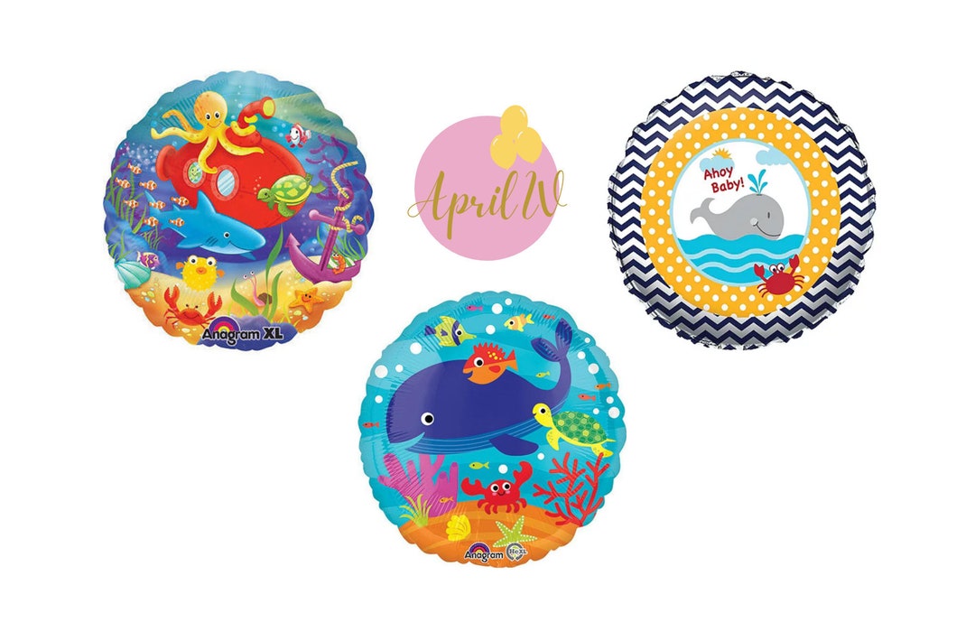 18'' Sea Creatures Balloons| Under the Sea Balloons| Sea Balloons| Sea ...
