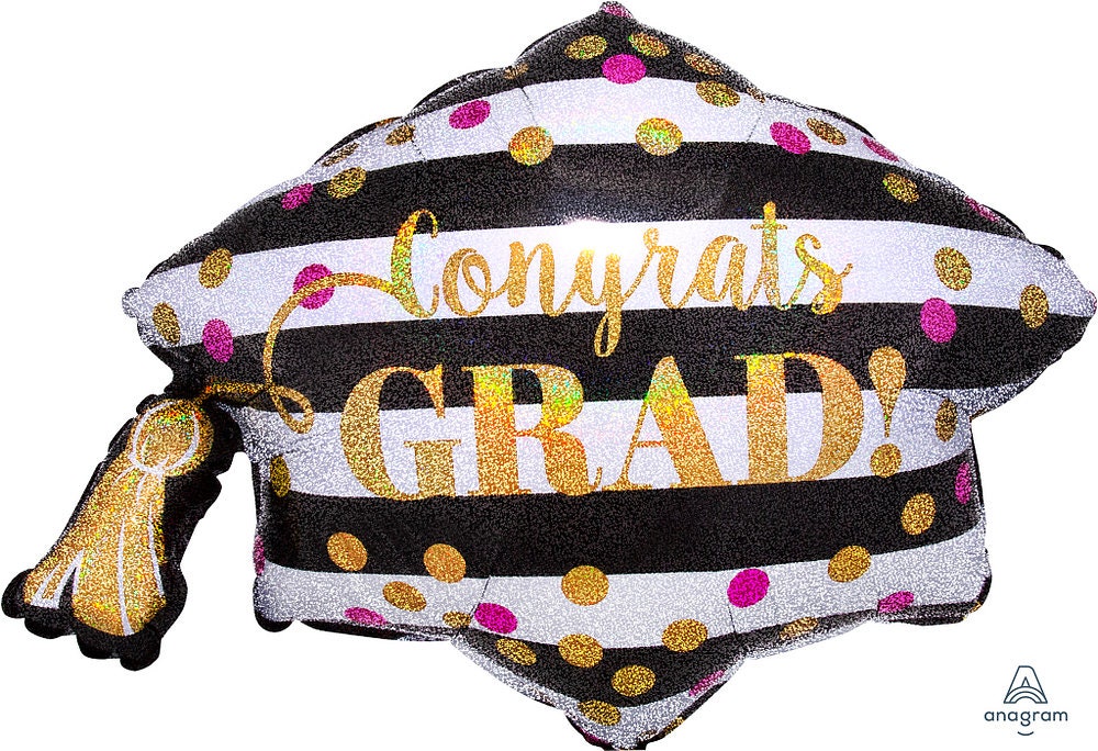 Congrats Grad Bouquet| Graduation Balloons| Grad Foil Balloons ...