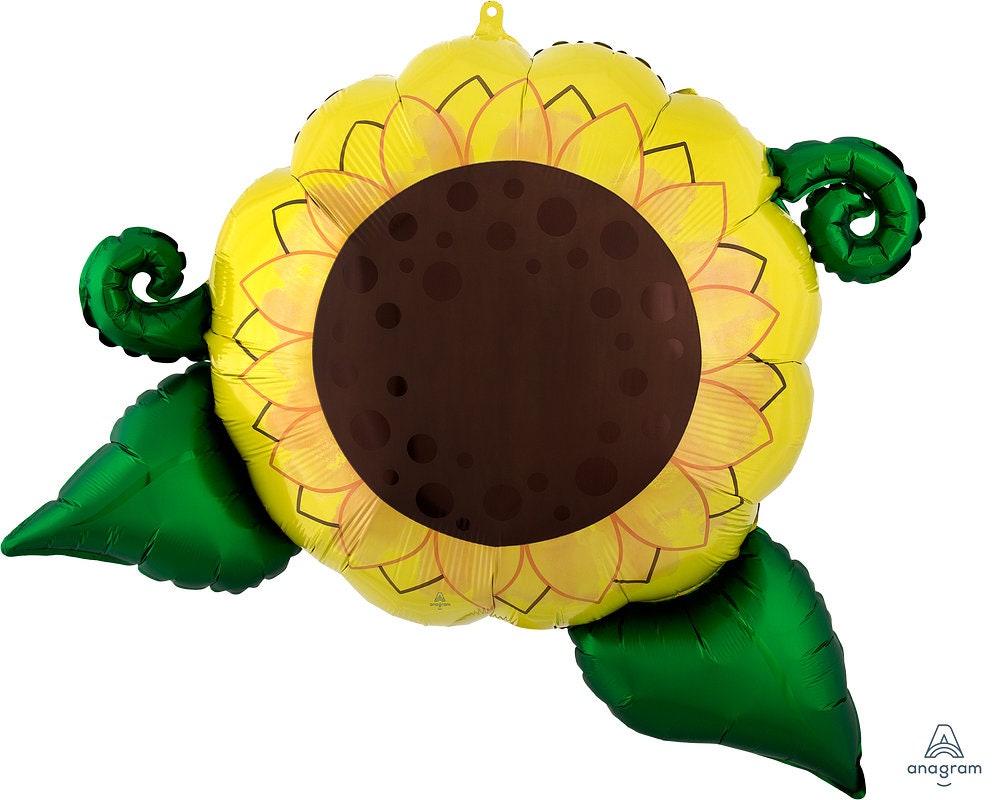 46'' JUMBO SUNFLOWER | 30'' Sunflower Balloon | Flower Balloon | Bridal ...