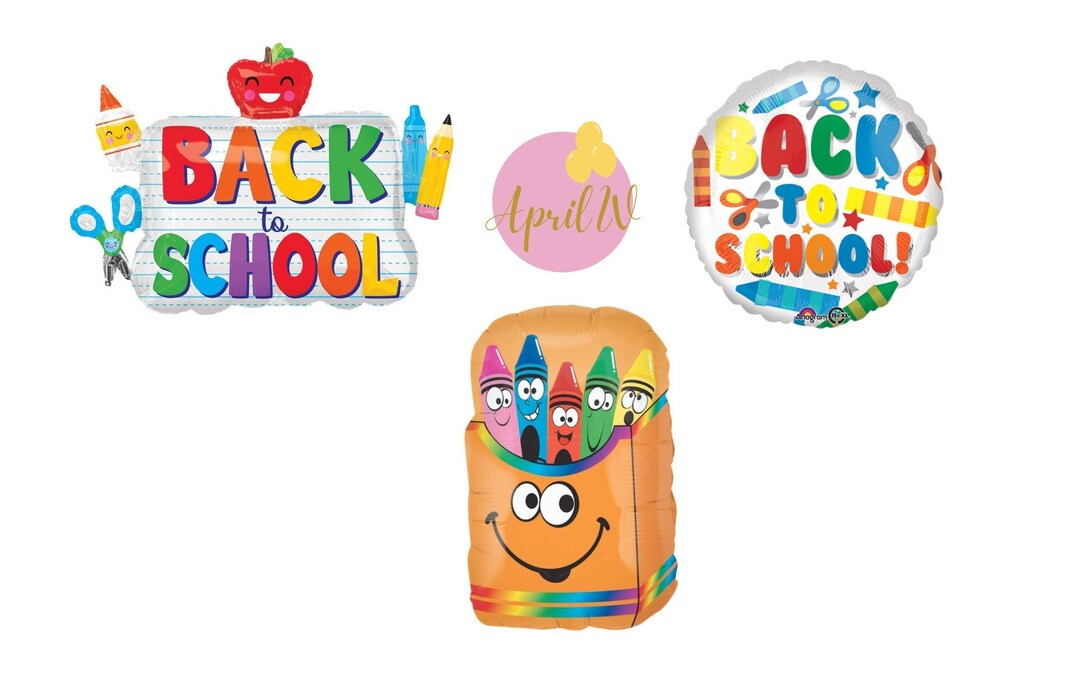 34'' Back to School Balloon| 18'' Back to School Balloon| 25'' Crayon ...