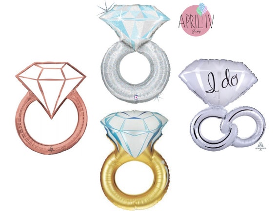 37'' Jumbo GOLD WEDDING RING Balloon30'' | Etsy