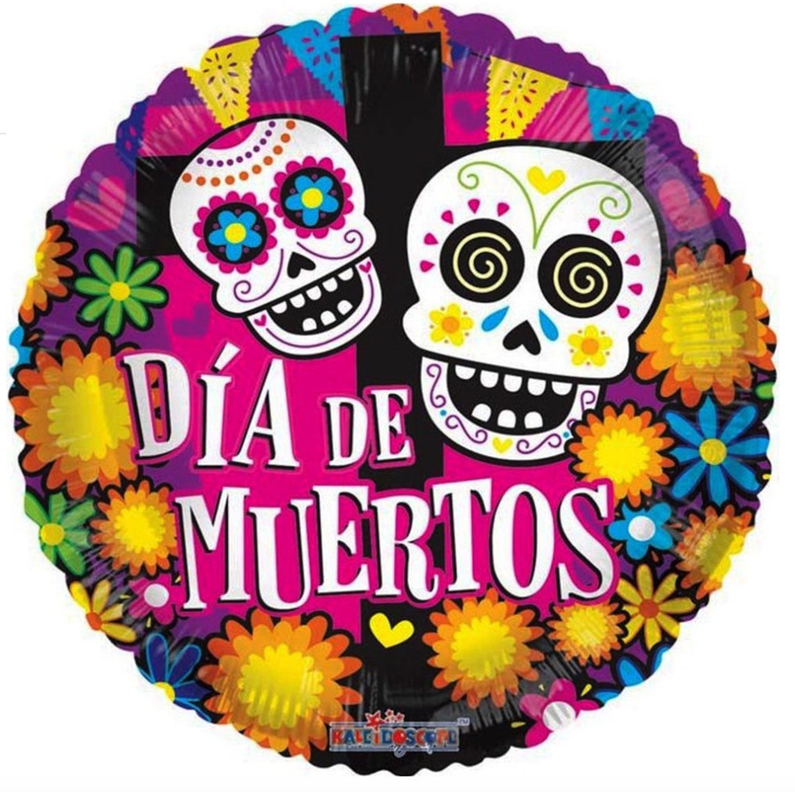 18'' COCO Dia De Los Muertos Foil Balloon| 22'' Day of the Dead Skull ...