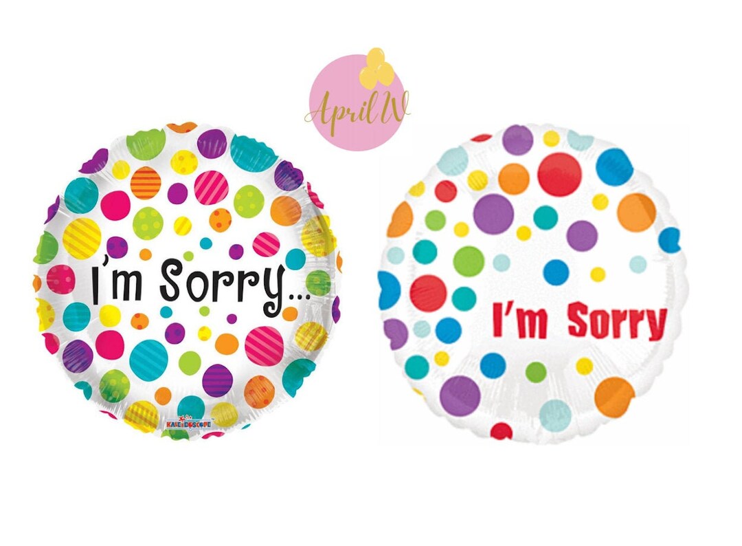 18'' I'm Sorry Foil Balloon| Sorry Foil Balloon| I'm Sorry Balloons ...