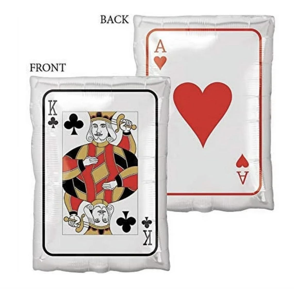 30'' Queen of Hearts/ace of Spades Balloon| 28'' Casino Balloon| Roll ...