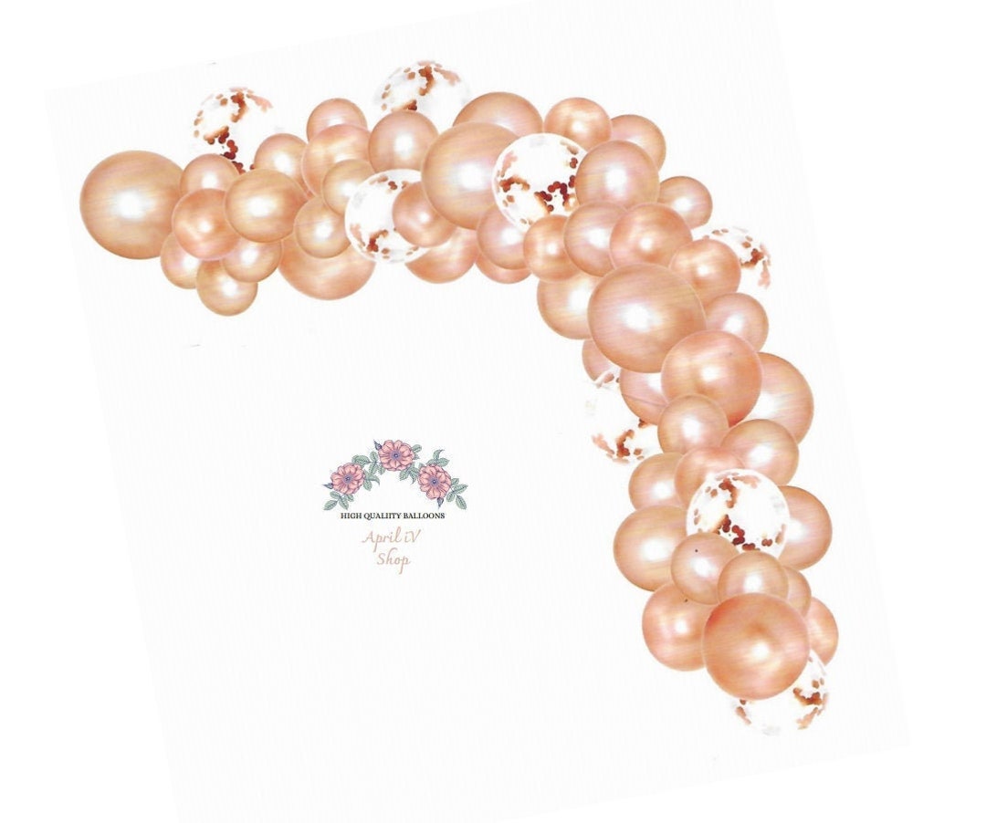 ROSE GOLD Balloon Garland Kit| Rose Gold Garland| Rose Gold Balloons ...