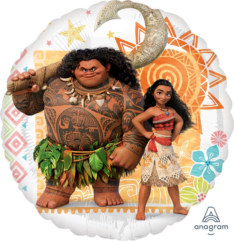 Moana Balloons 18'' Moana Balloon 15'' Moana - Etsy
