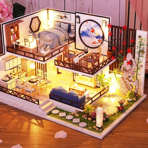 DIY Chinese Traditional Miniature Doll House Kit 1:24 Scale - Etsy