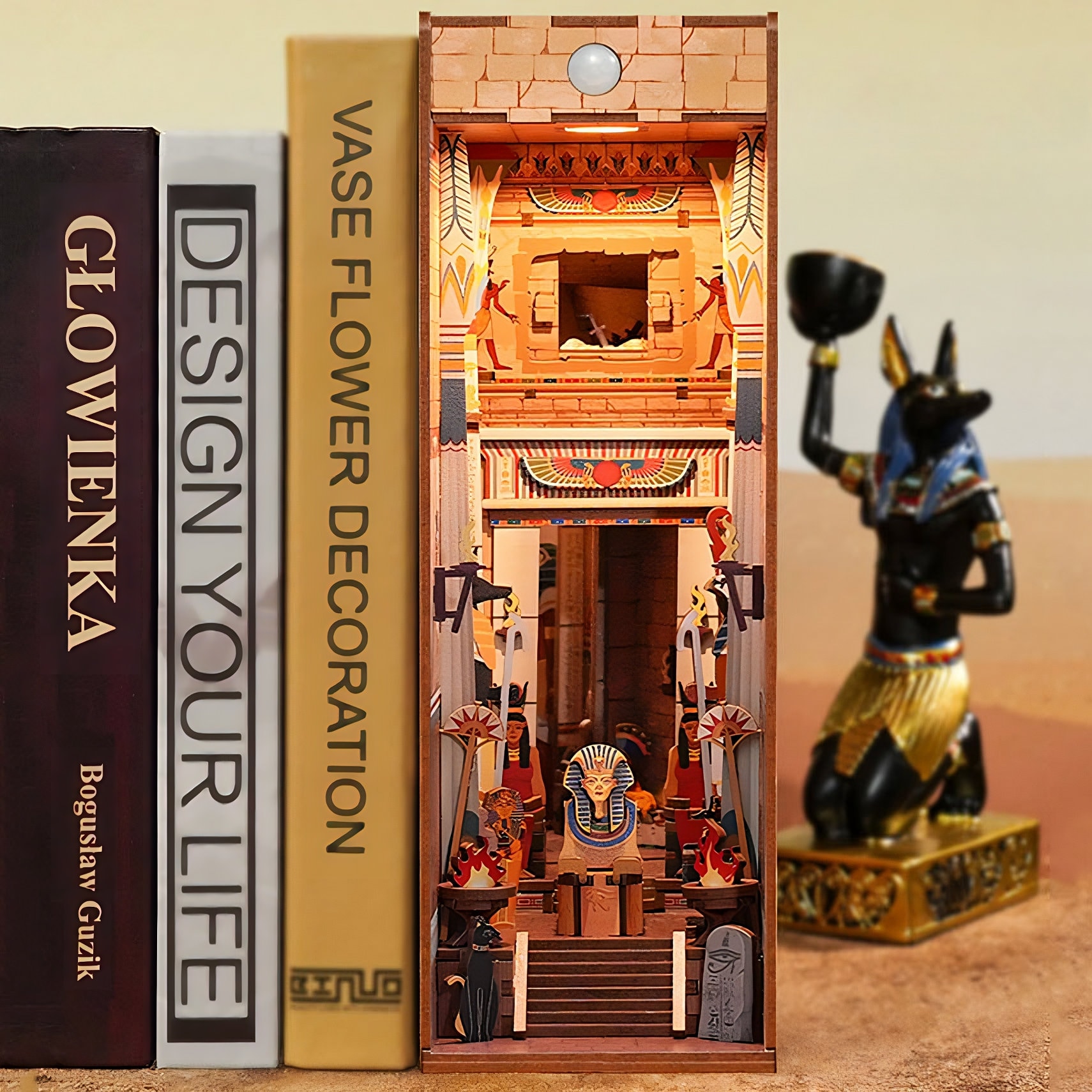 Egypt Pyramid Book Nook Book Shelf Insert Bookcase With - Etsy