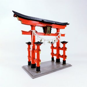 DIY Torri Gate Japanese Wooden Miniature Kit || Adult Craft Gift Decor ...