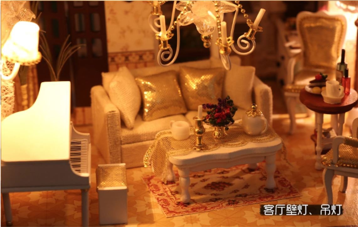 Large Villa Romantic Town Miniature Doll House Kit 1:24 | Etsy