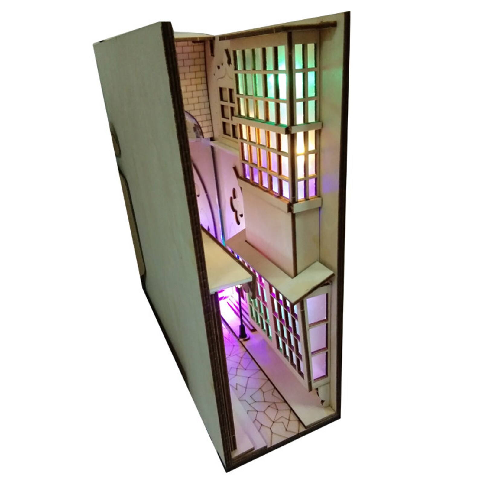 European Alley Book Nook Book Shelf Insert Bookcase With - Etsy