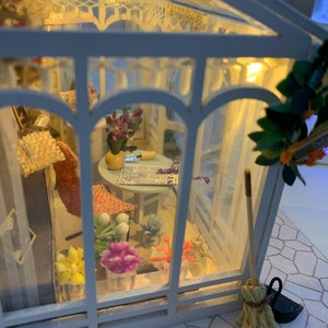 Mini Flower House Miniature Doll House Kit || 1:24 With Light for Adult ...