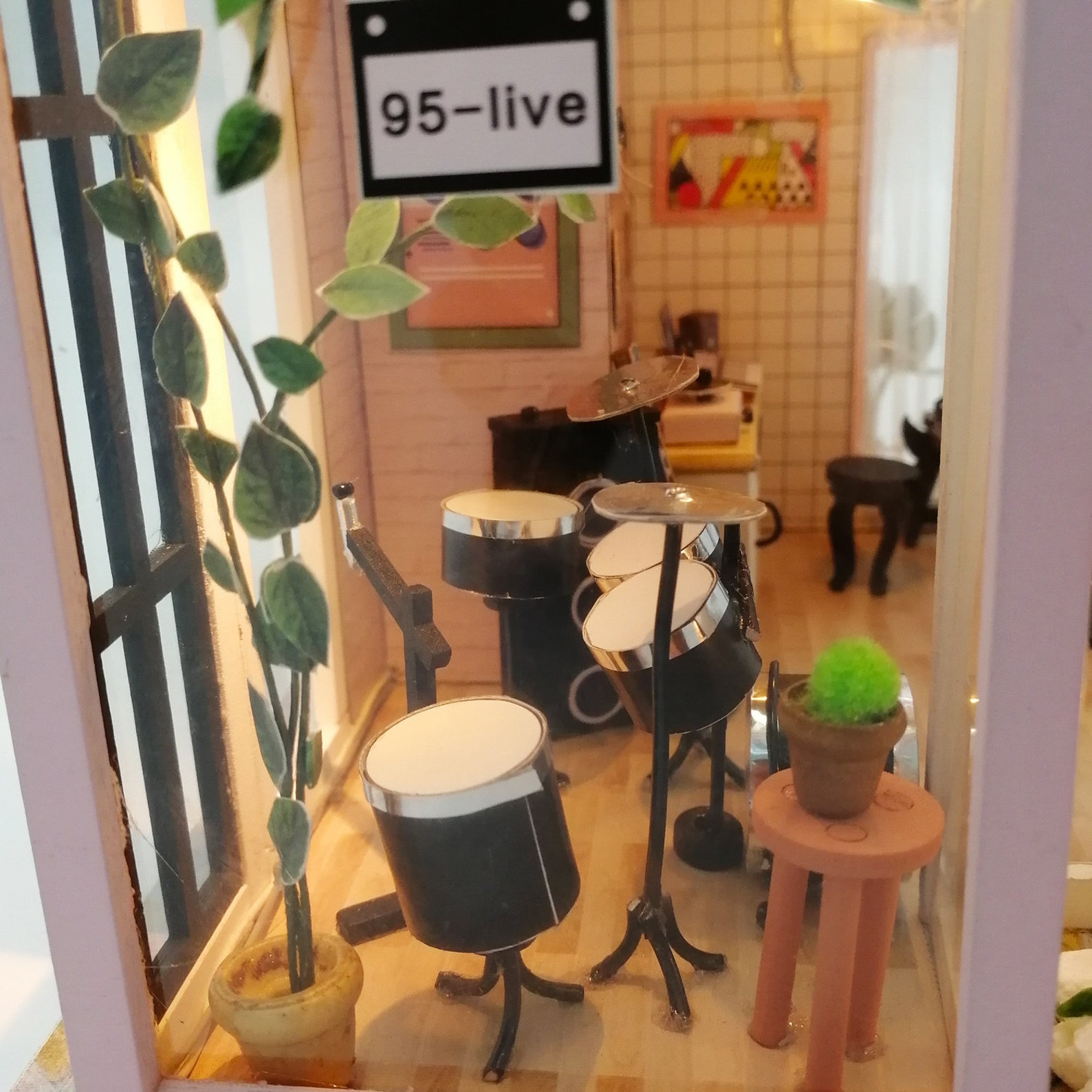 DIY Music Studio Miniature Doll House Kit 1:24 With Light - Etsy New ...