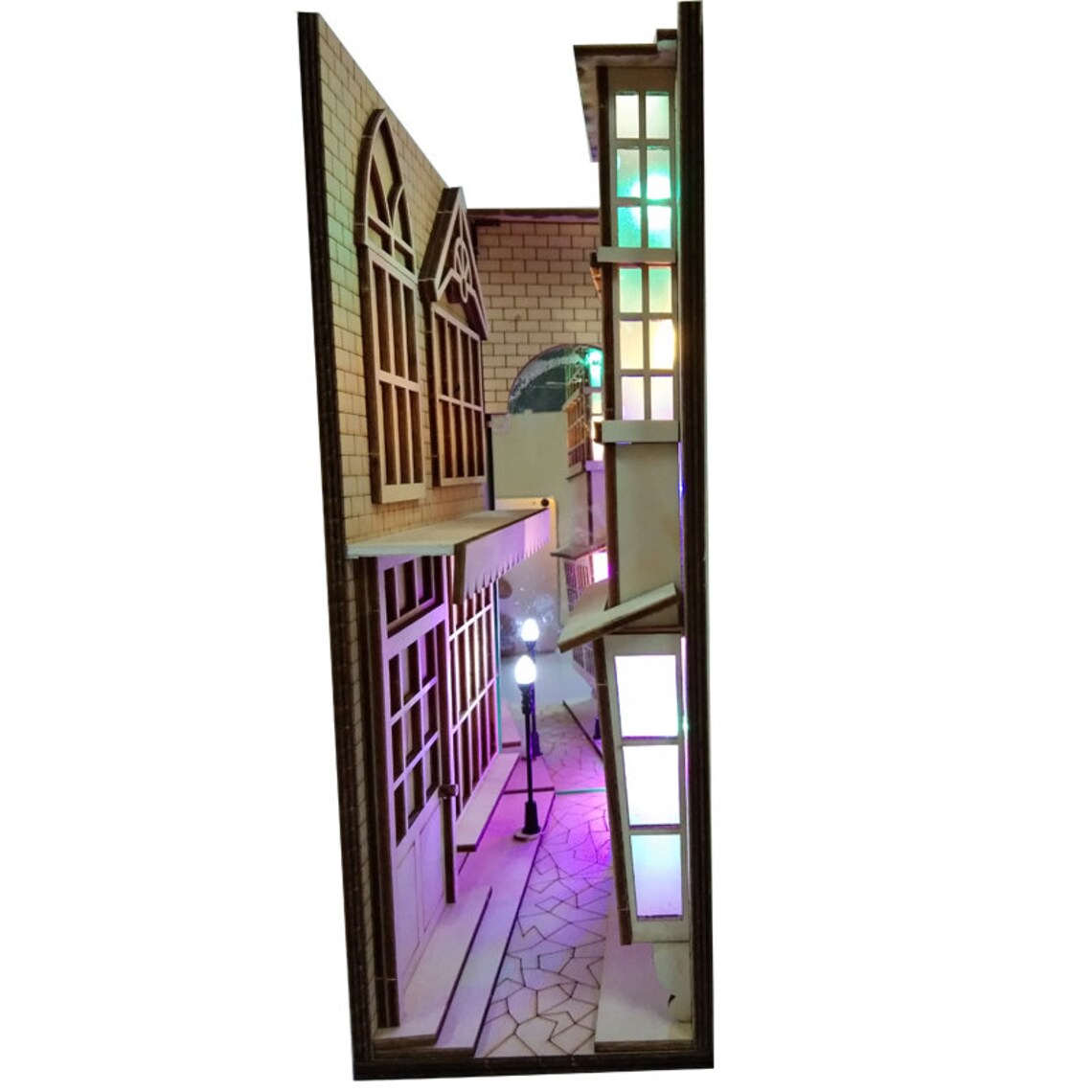 European Alley Book Nook Book Shelf Insert Bookcase With - Etsy