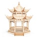 DIY Chinese Ancient Pavilion Wooden Miniature Doll House Kit || Adult ...