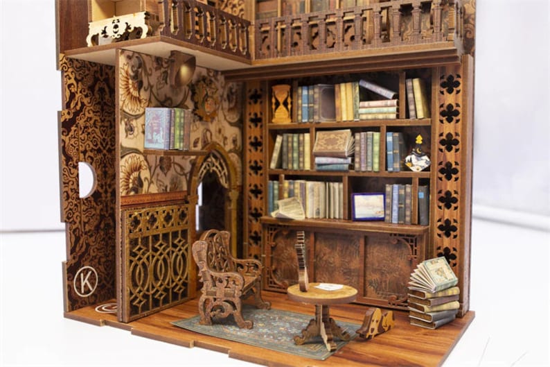 Bookstore Book Nook Book Shelf Insert Bookcase With Light - Etsy