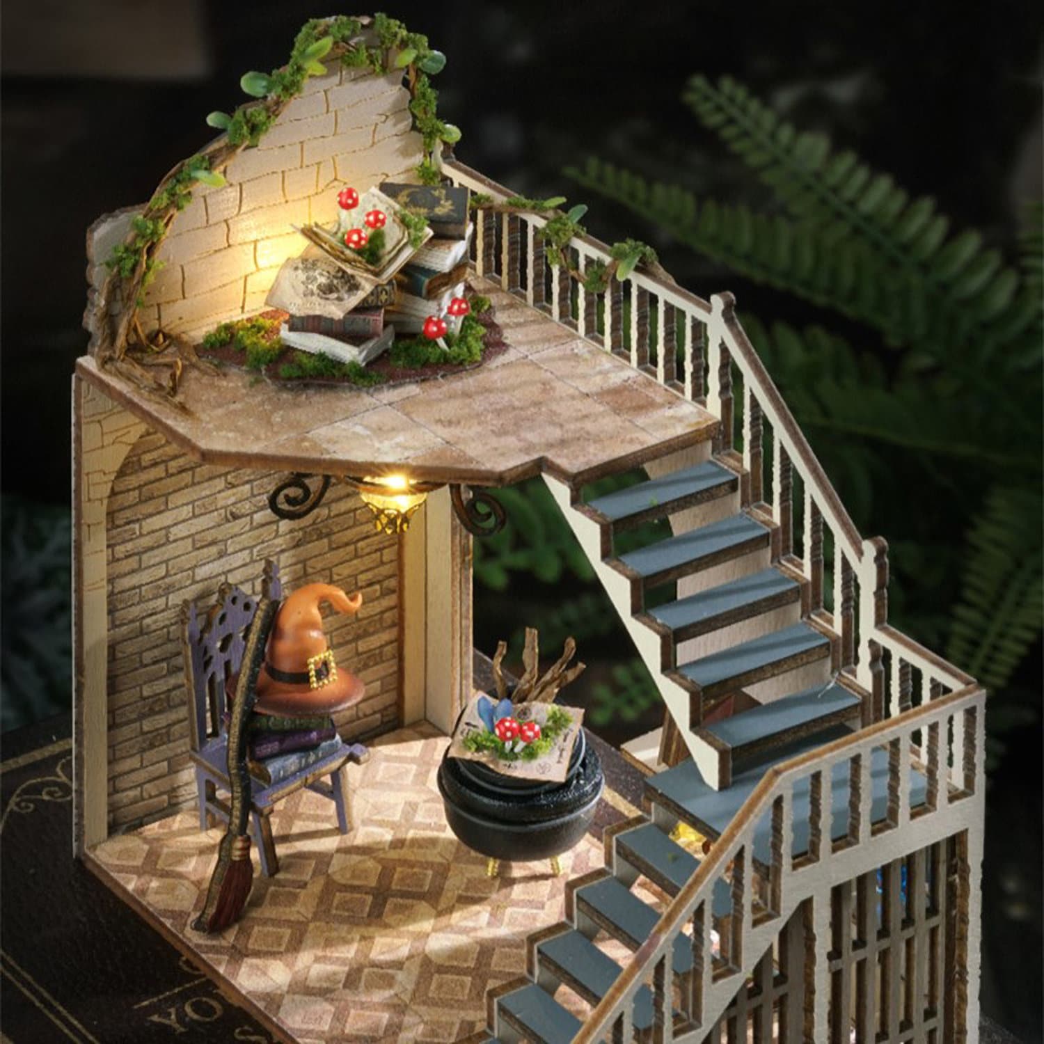 DIY Miniature Witch House Kit | Wooden Dollhouse Craft, Adult Gift - Etsy