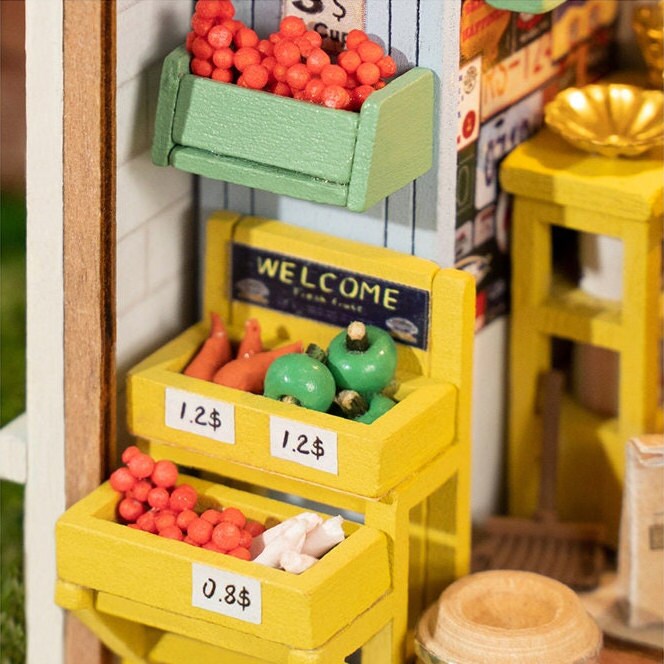 DIY Mini Convenience Store Miniature Doll House Kit 1:24 - Etsy UK