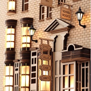 Alley Book Nook - Book Shelf Insert - Bookcase With Light Model ...