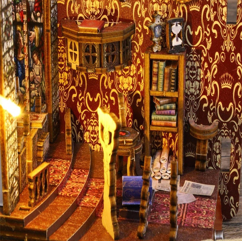 Saint Church Book Nook - Book Shelf Insert - Bookcase With Light Model ...