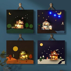 DIY Miniature Wall Art Kit || Picture Frame Gift Kit for Kids Bedroom ...