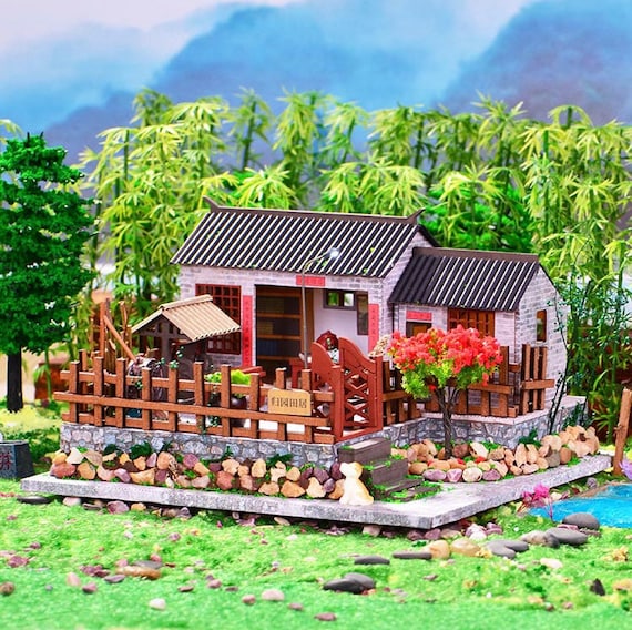 DIY Traditional Countryside House Style Wooden Miniature Doll | Etsy