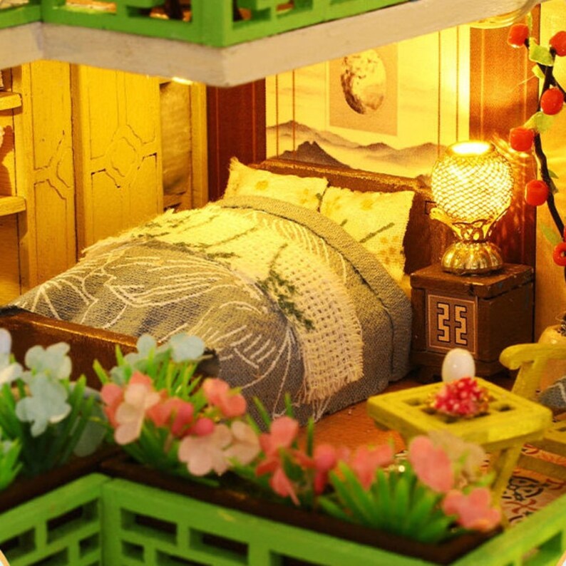 DIY Chinese Villa Wooden Miniature Doll House Kit Large - Etsy