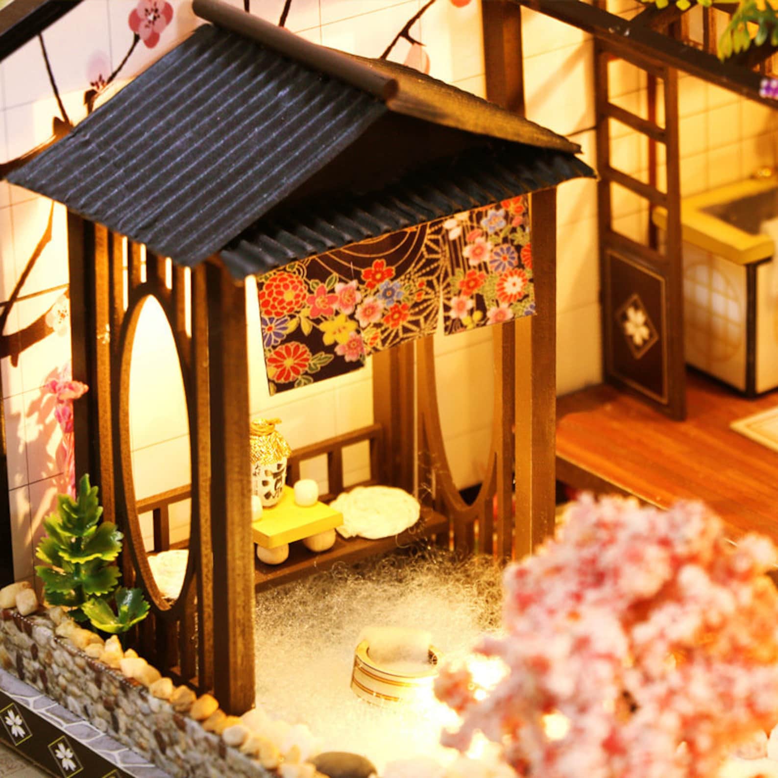 Diy Japanese Traditional Style Wooden Miniature Doll House Kit Etsy