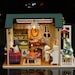 DIY Christmas House Wooden Miniature Dollhouse Kit || 1:24 With Light ...