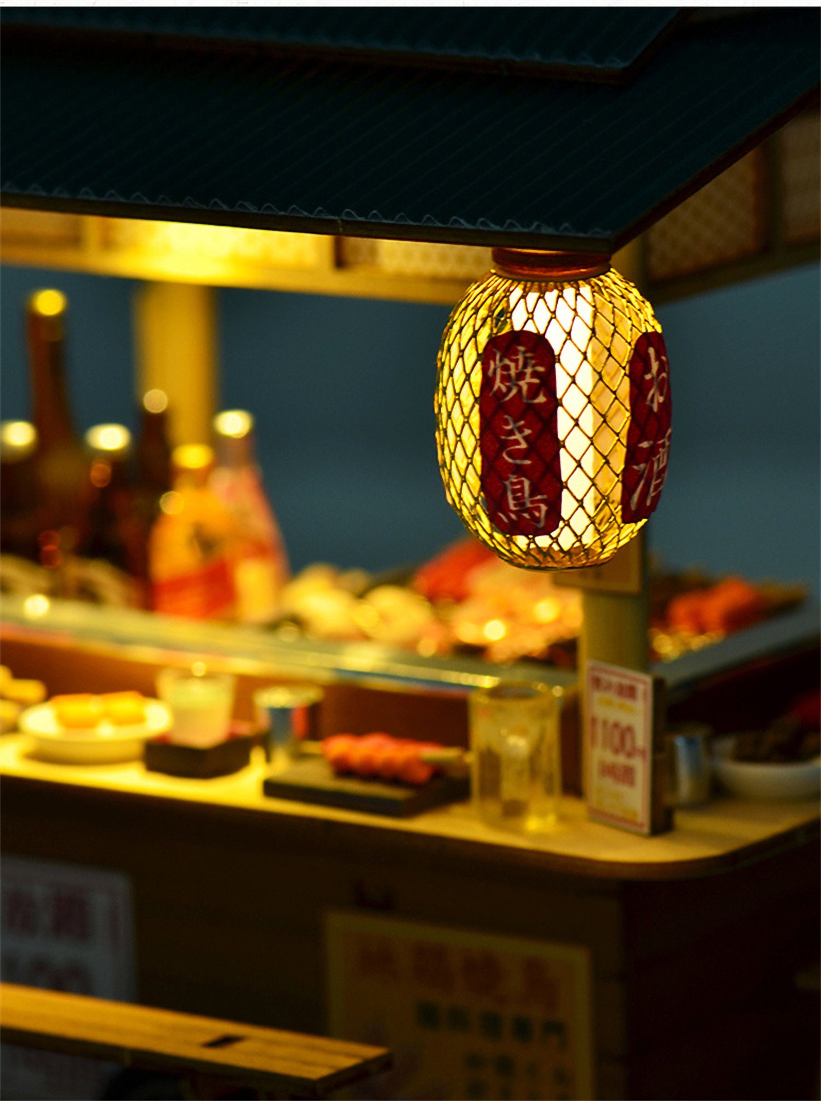 DIY Japanese Yatai Miniature Kit | Street Food Stall Dollhouse, Adult ...