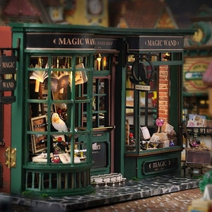 Magical Shop Miniatures Dollhouse || 1:24 With Light Kid and Adult ...