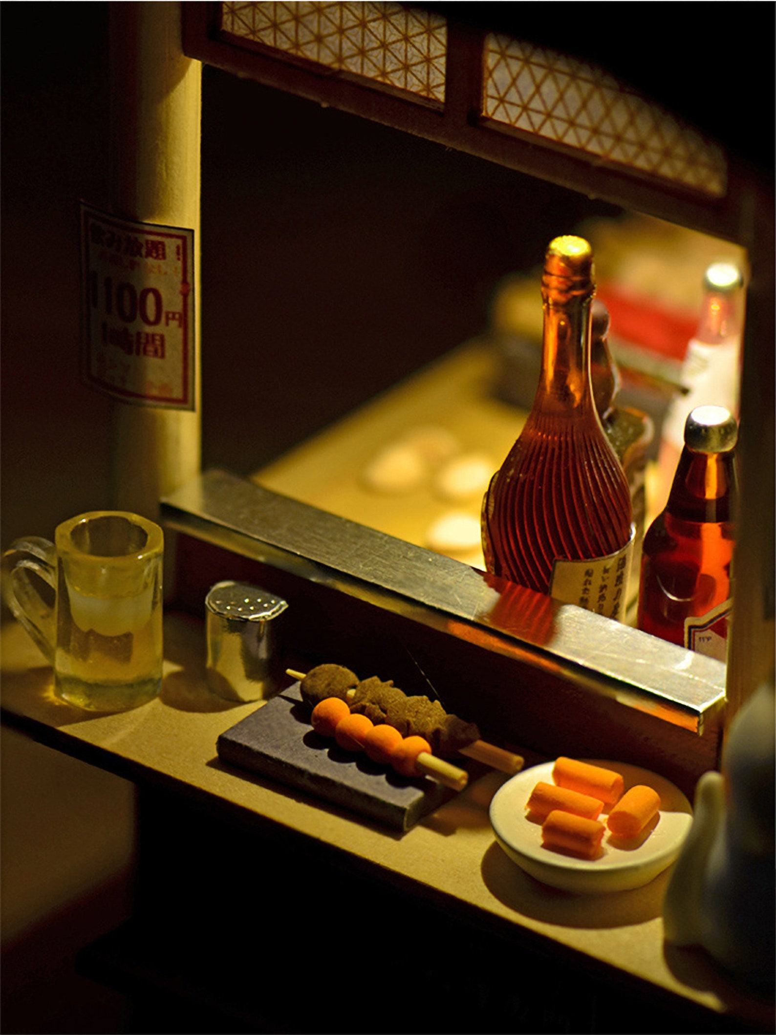 DIY Japanese Yatai Miniature Kit | Street Food Stall Dollhouse, Adult ...