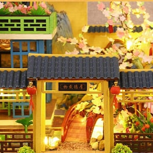 DIY Chinese Villa Wooden Miniature Doll House Kit || Large Scale With ...