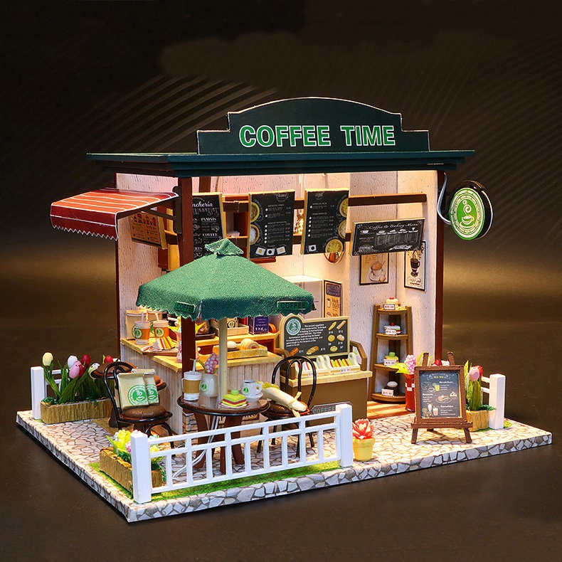 Dolls & Miniatures Art & Collectibles Mini house assembly kit Coffee ...