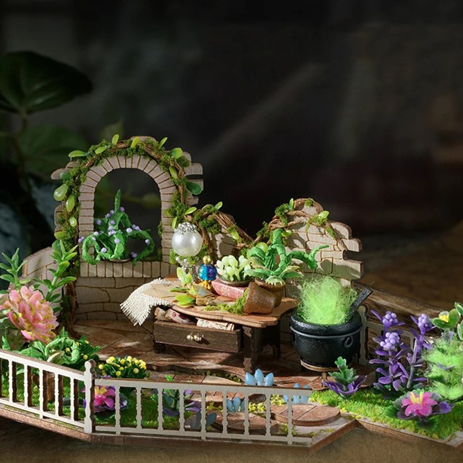 DIY Miniature Witch House Kit | Wooden Dollhouse Craft, Adult Gift - Etsy