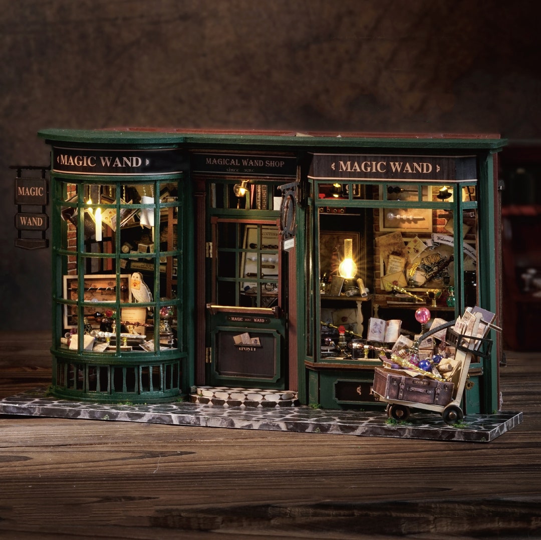 Magical Shop Miniatures Dollhouse || 1:24 With Light Kid and Adult ...